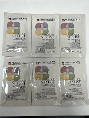 Pureology Colour Stylist Antibreakage Twist .17 oz. ea. 6 Sample Travel ...