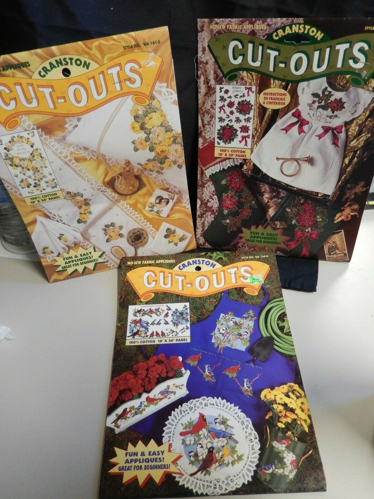 Vintage Cranston No Sew Appliques Cut-Outs New Complete NOC You Choose ...