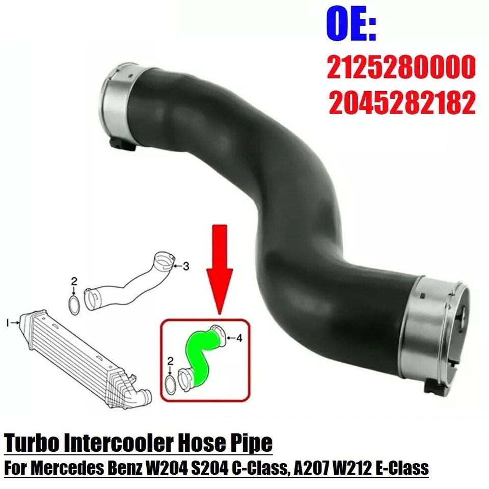Intercooler Pipe Turbo Hose 2045282182.For Mercedes W204/W212 C180 C200 ...