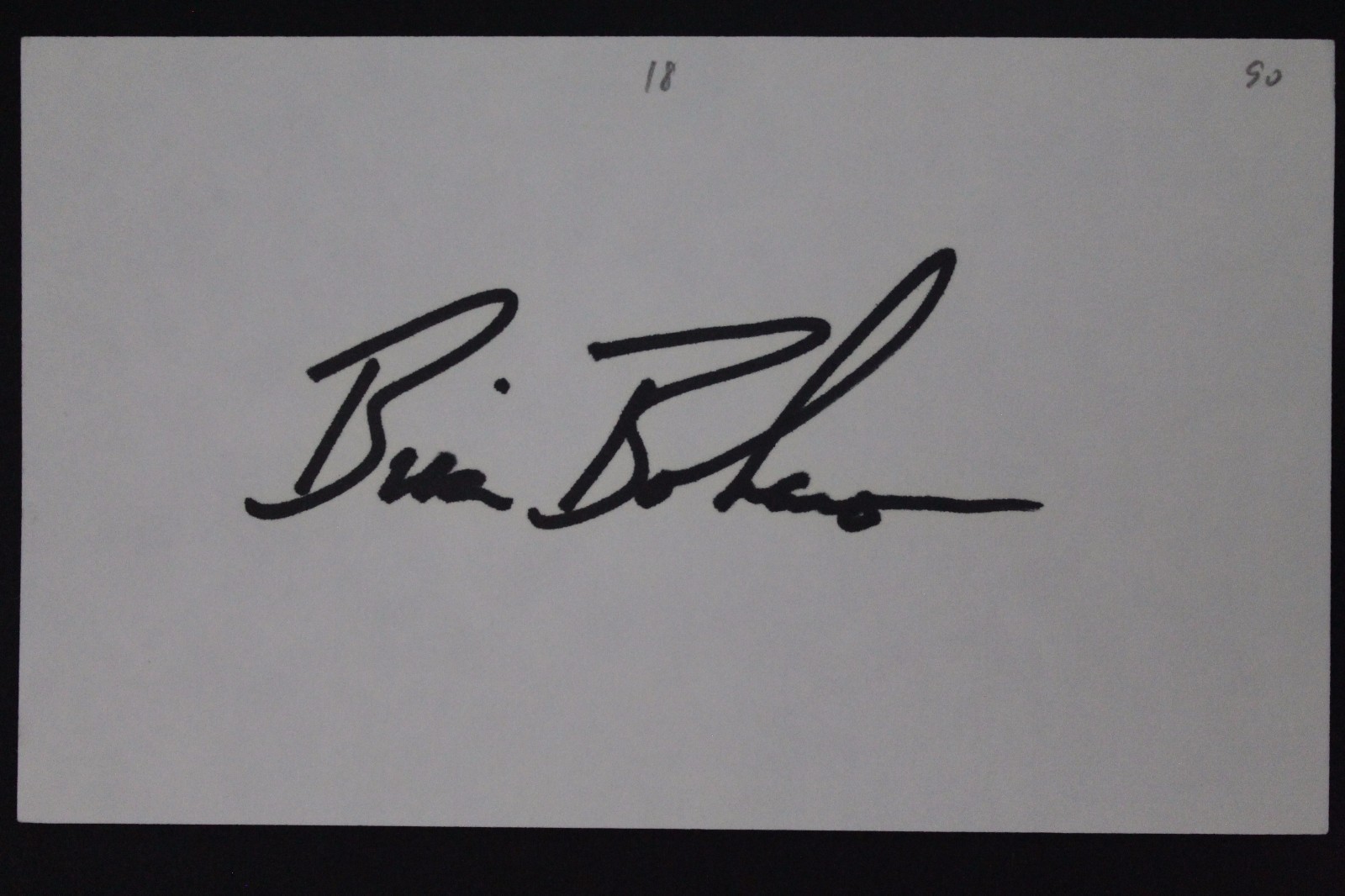 BRIAN BOHANON Texas Rangers Rockies Tigers Mets Autographed 3x5 Index ...