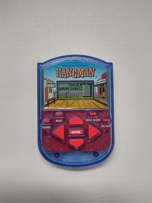 Vintage HANGMAN Handheld Electronic Game Hasbro Milton Bradley 1995 ...