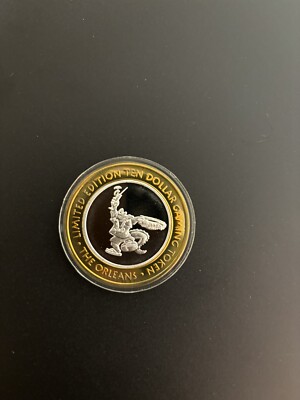 Limited Edition $10 Gaming Token The Orleans "Alligator with Drink and ...
