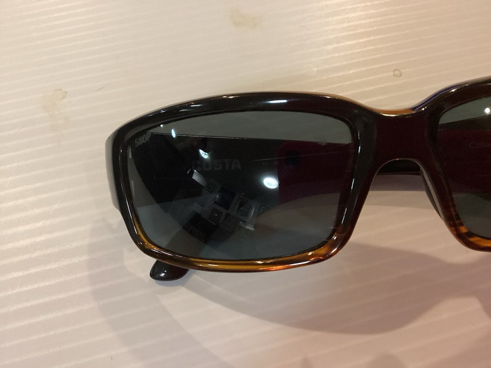 COSTA DEL MAR Brown CABALLITO Frame Copper 580 Plastic Polarized Lens ...