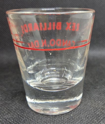 Vintage/Antique Rex Billiards Shot Glass Cando, North Dakota | eBay