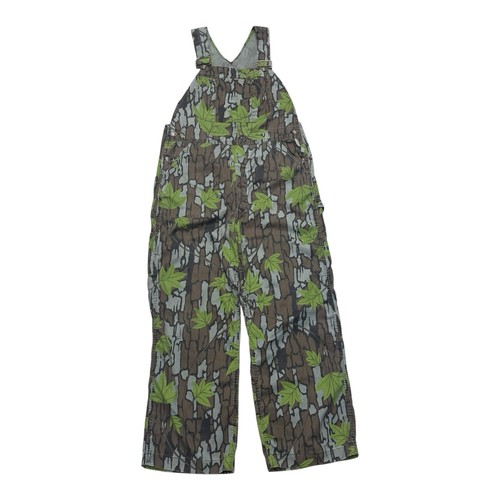 Vintage 90s Bell Fatigue Co Trebark Camo Carpenter Overalls Bibs Mens ...