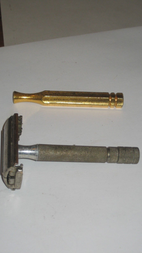 Vintage Gillette Safety Razor No Date Code & Gold handle. | eBay