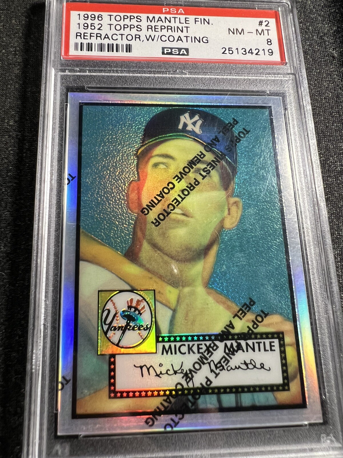 baseball cards 1996 Topps Mickey Mantle refractor | eBay