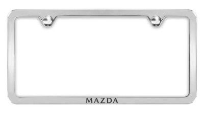 Genuine Mazda License Plate Stainless Steel Frame Polished Slimline ...