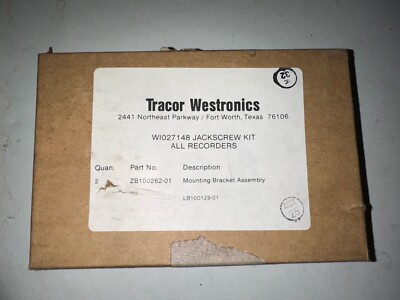 TRACOR WESTRONICS WIO27148 JACKSCREW KIT ALL RECORDERS QTY 2 ZB100262 ...