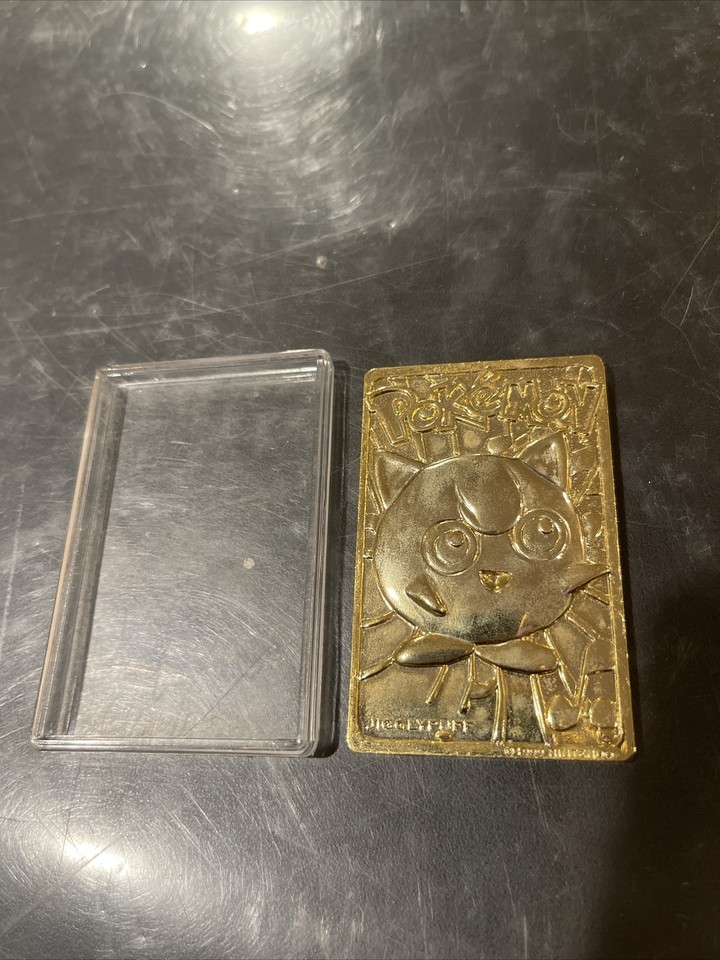 1999 Pokemon Jigglypuff Limited Edition 23 Karat Gold-Plated Trading ...