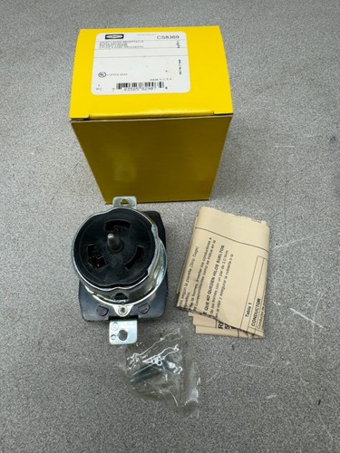 NEW IN BOX HUBBELL 50AMP 250V. TWIST-LOCK RECEPTACLE CS8369 | eBay