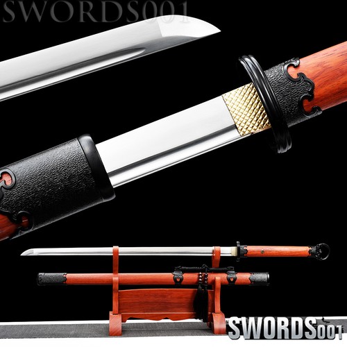 red wood Ring-pommel Dao Chinese Sui Dynasty Sword MANGANESE STEEL ...