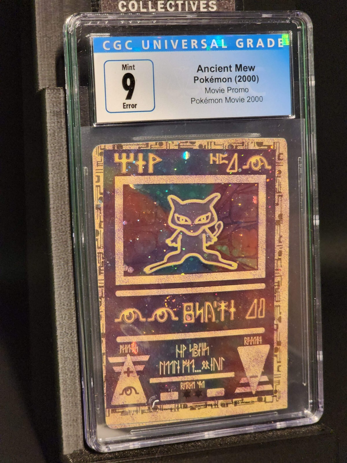 ANCIENT MEW Holo Movie Promo 2000 Pokemon Movie CGC 9 Mint ERROR Miscut ...