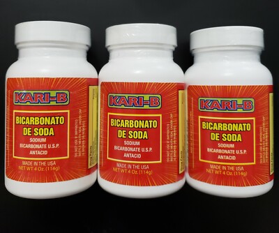 SODIUM BICARBONATO DE SODA KARI-B 3 PACK ANTACID | eBay