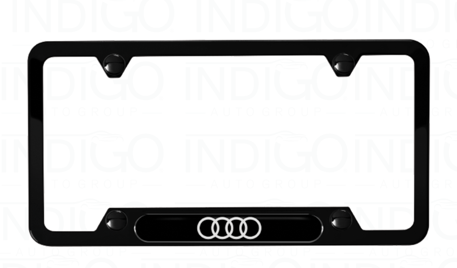 Genuine Audi Four Rings License Plate Frame (black) ZAW071801HDX9 for ...