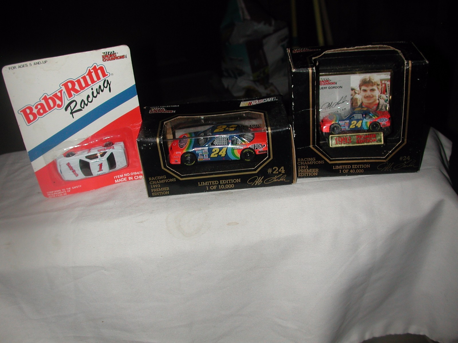 RACING CHAMPION PREMIERE LOT JEFF GORDON 1993 1/43 1/64 & BABY RUTH ...
