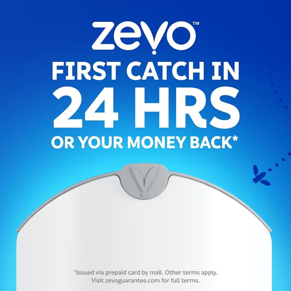 Zevo Flying Insect Trap & Cartridge - Plug in Fly Trap & Indoor Bug ...