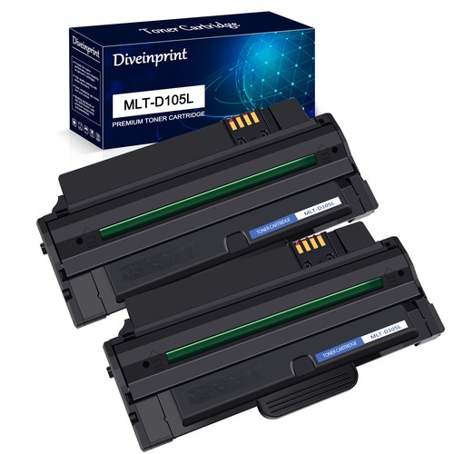 2PK MLT-D105L Toner Cartridge for Samsung SCX-4623FN SCX-4600 SF-650 SF ...