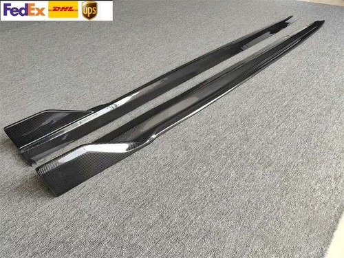 Real Carbon Fiber Sideskirts Side Skirt Step Extension For BMW X5M F95 ...