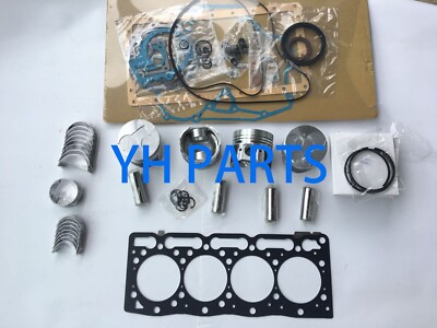V1305 V1305-B Overhaul Rebuild Kit For Kubota Engine Parts Ring Piston ...