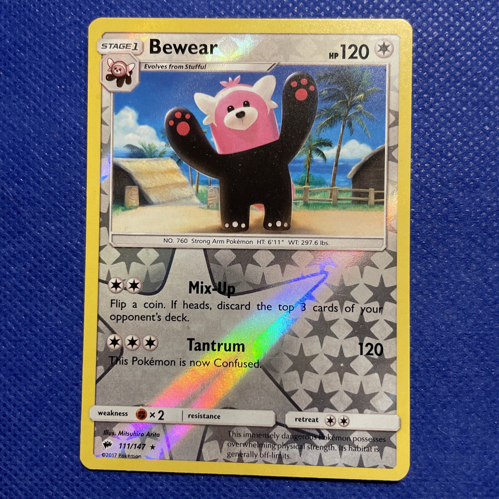 Bewear 111/147 Reverse Holo Rare - 2017 Pokemon Burning Shadows NM | eBay