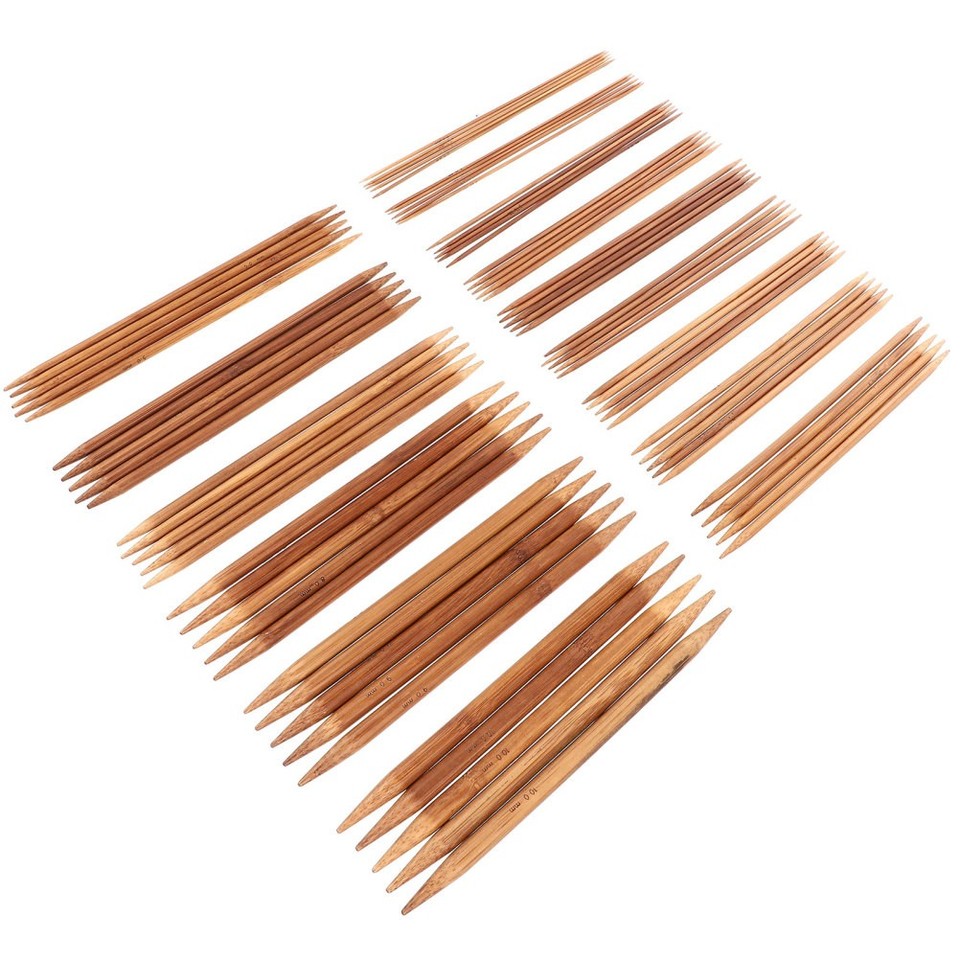 75pcs Double Pointed Knitting Needles Set Sweater Wood Knitting Needles ...