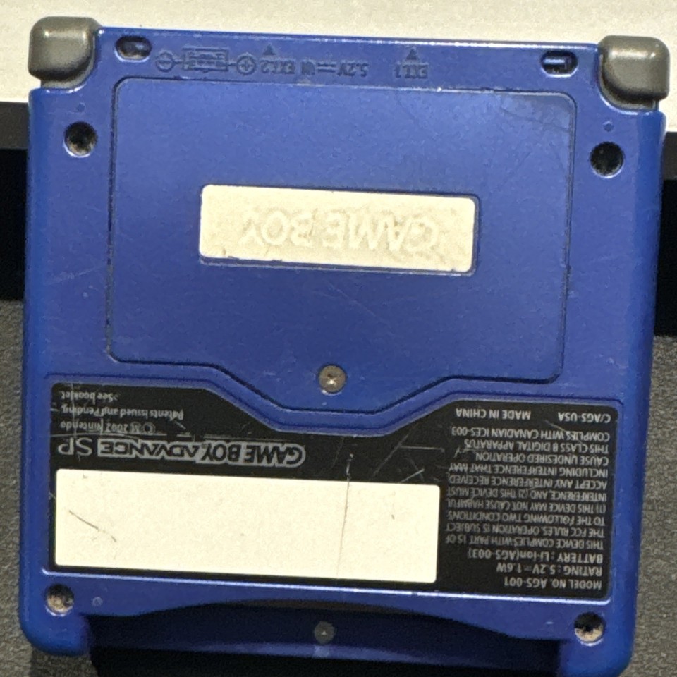 Nintendo GameBoy Advance GBA SP AGS-001 Handheld Console System Blue | eBay