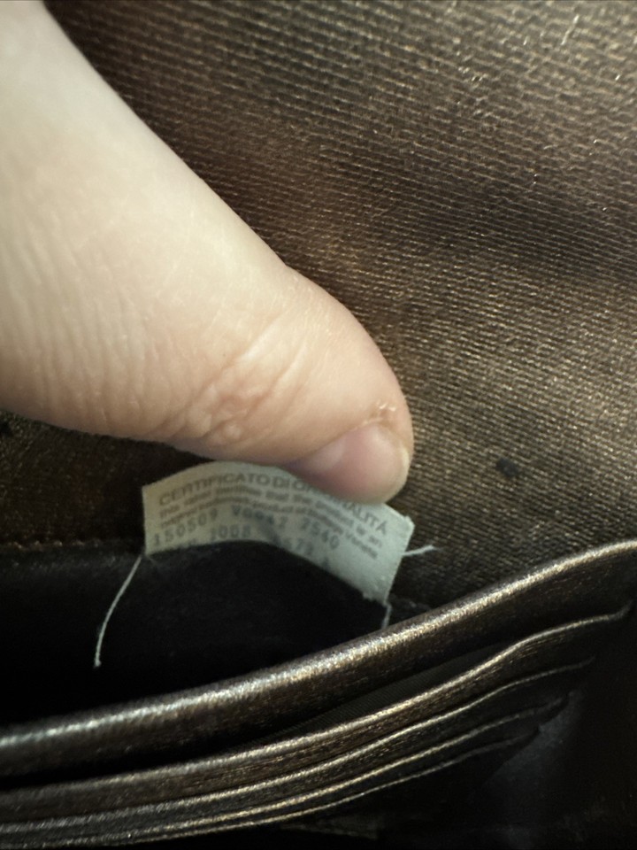 Unique Copper Metallic Bottega Veneta Leather Long Wallet Snap Zip ...