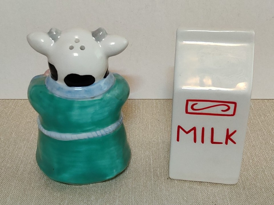 Russ Cow in Rob and Milk Carton Salt and Pepper Shakers - Go With | eBay