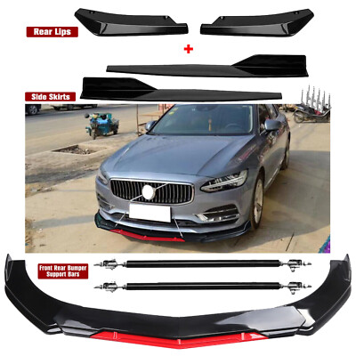 Front Rear Bumper Lip Spoiler Splitter For Volvo S40 S60 S80 Side Skirt ...