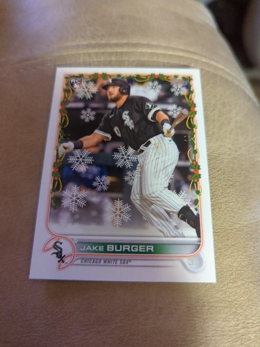 2022 Topps Holiday Rookie HW81 Jake Burger Chicago White Sox Baseball ...