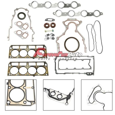 Head Gaskets & GEN 3 LS Gasket Set Kit Fit For Chevy LS1 LS6 LQ4 LQ9 4. ...
