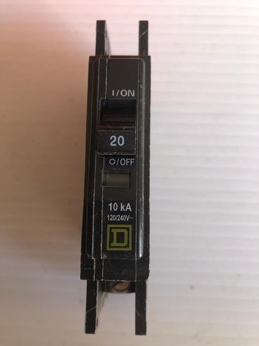 Square D QOU120 single pole 20A, 120V 10kA circuit breaker | eBay
