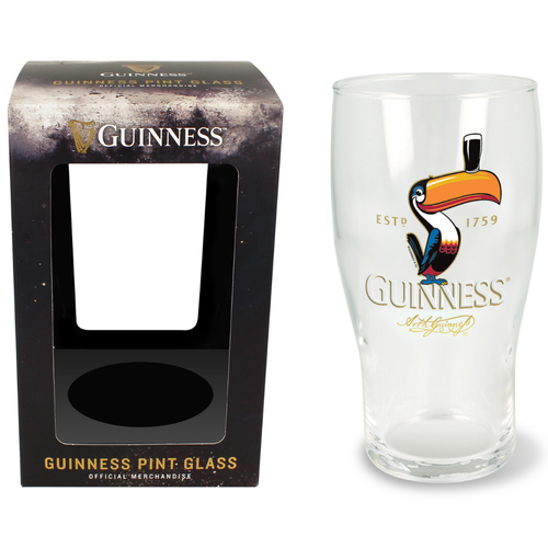 Engraved Guinness Toucan Pint Glass In Giftbox | eBay Australia