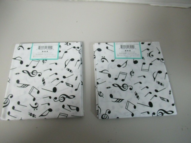 Fat Quarter Fabric Music Notes 18x 21 Inches 100 Cotton Musical Note ...