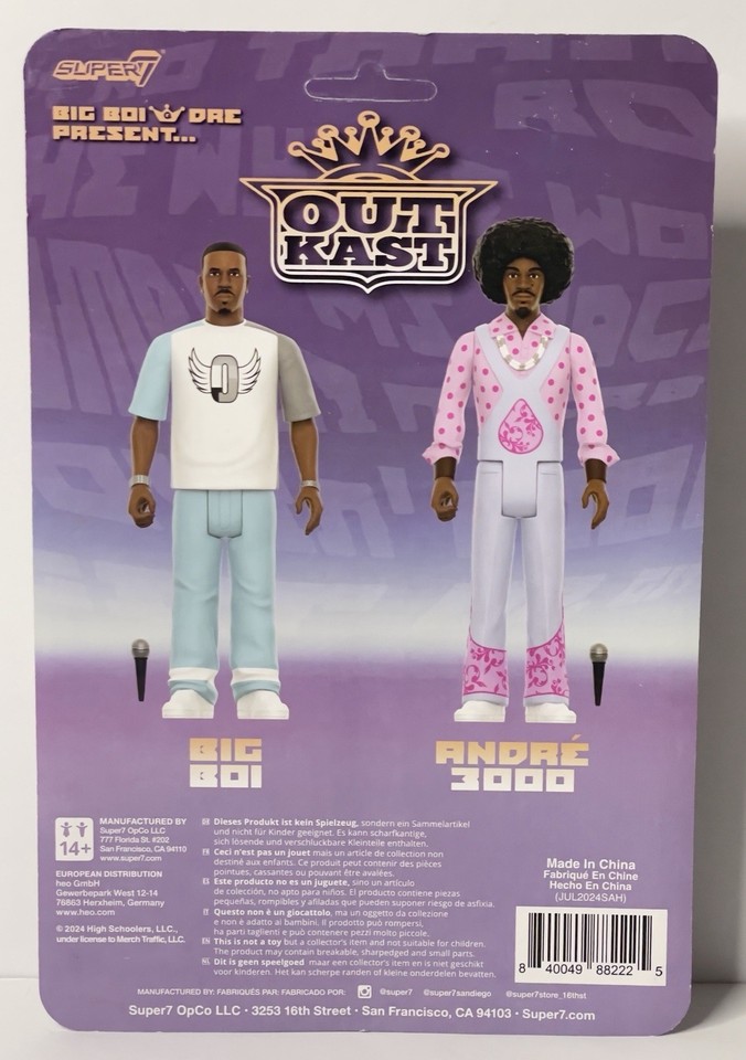 OutKast (Big Boi & Dre Present) Wave 3 Super7 Reaction Figure | eBay