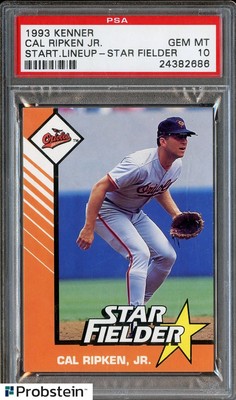 1993 Kenner Starting Lineup Star Fielder Cal Ripken Jr Orioles HOF PSA ...