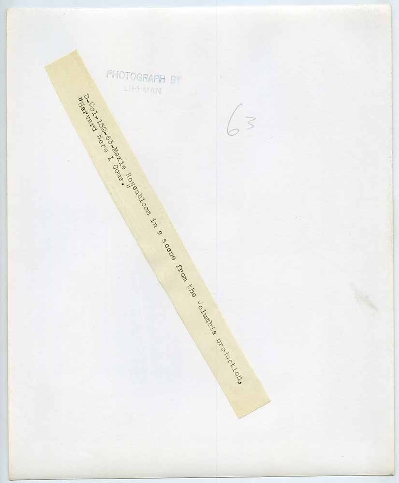o18526 1941 orig photo Maxie Rosenbloom film Harvard Here I Come orp ...