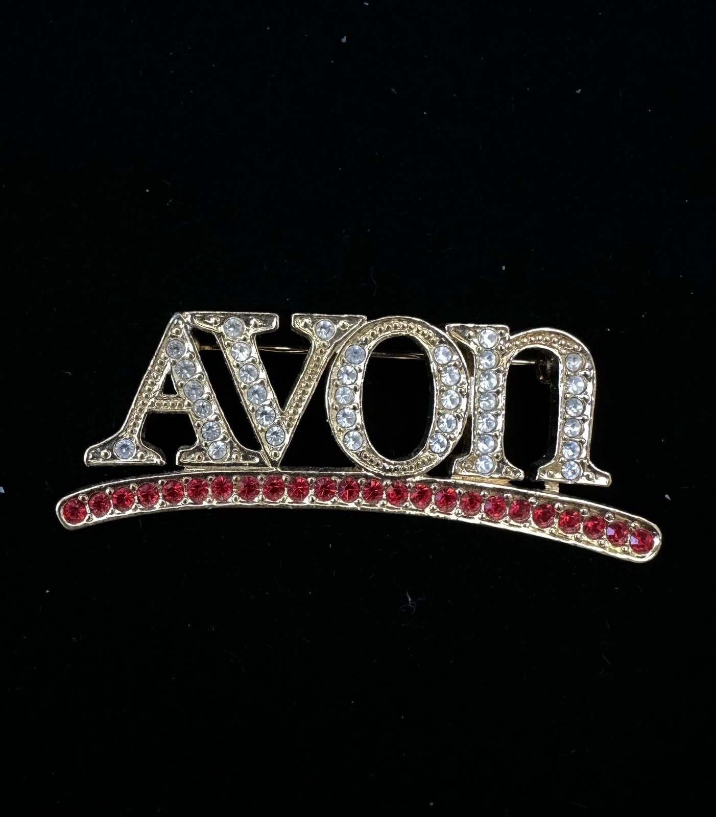 Avon "Signature Collection" Gold Tone Pin - 1990 RARE - Gem