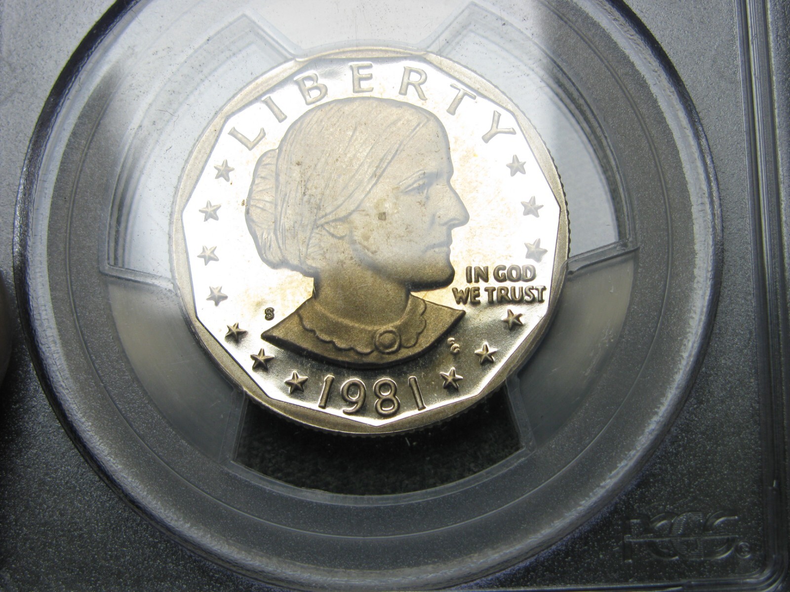 1981-S PROOF Type 2 Susan B Anthony Dollar PR-69 DCAM PCGS Slabbed Coin ...