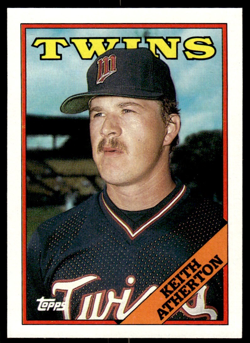 1988 Topps Baseball Card Keith Atherton Minnesota Twins #451 | eBay