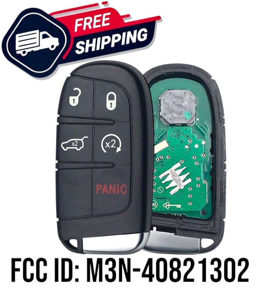 BLACK SRT HELLCAT KEY FOB Dodge Charger Challenger Jeep Chrysler | eBay