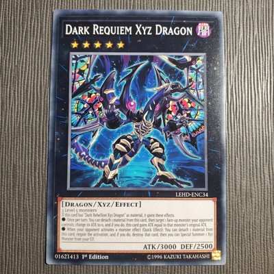 Dark Requiem Xyz Dragon LEHD-ENC34 YuGiOh Legendary Hero Decks 1st ...