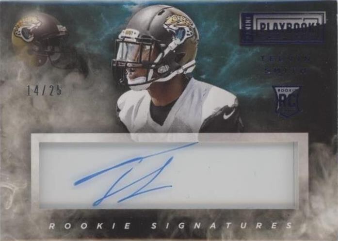 2014 Panini Playbook - Rookie Signatures Telvin Smith #116 Blue /25 (AU ...