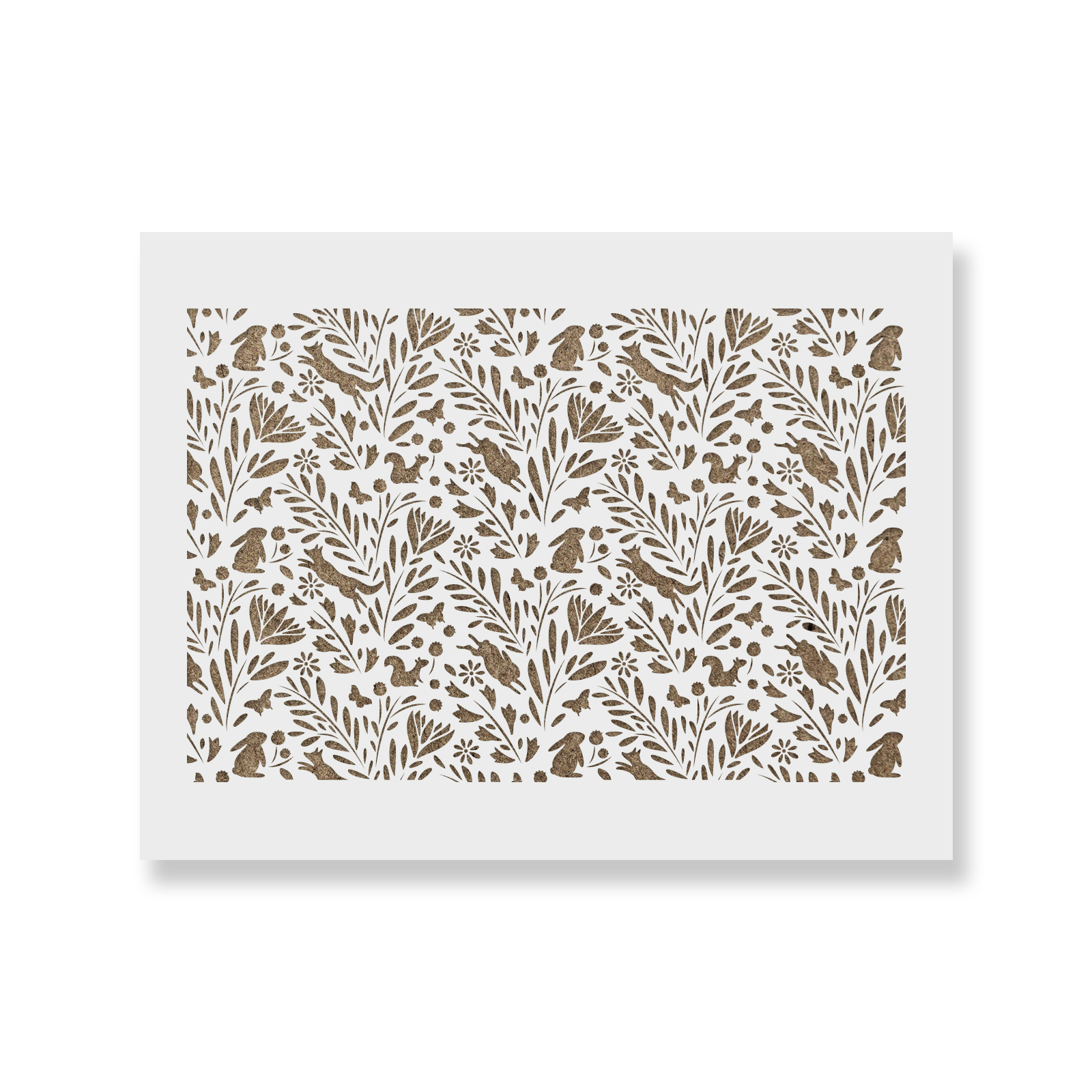 Forest Pattern Wall Stencil - Durable & Reusable Mylar Stencils | eBay