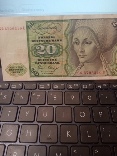 1980 Germany 20 Zwanzig Deutsche Mark Bank Note | eBay