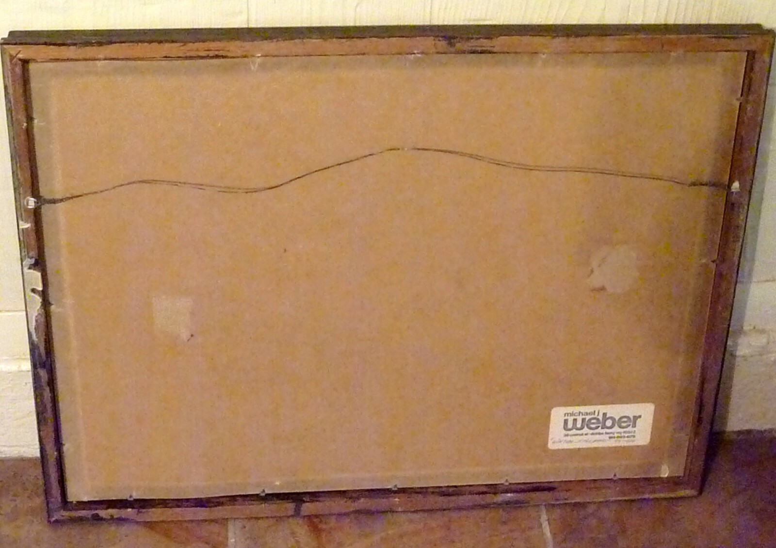 1975 Michael J Weber WATERCOLOR PAINTING Winter Stillness LANDSCAPE ...