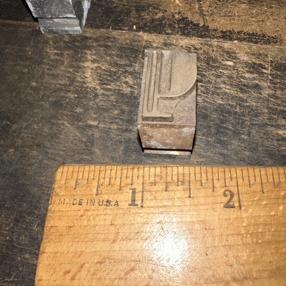 Print Blocks ( 4 Letter P ) Different Sizes Lead Blocks | eBay