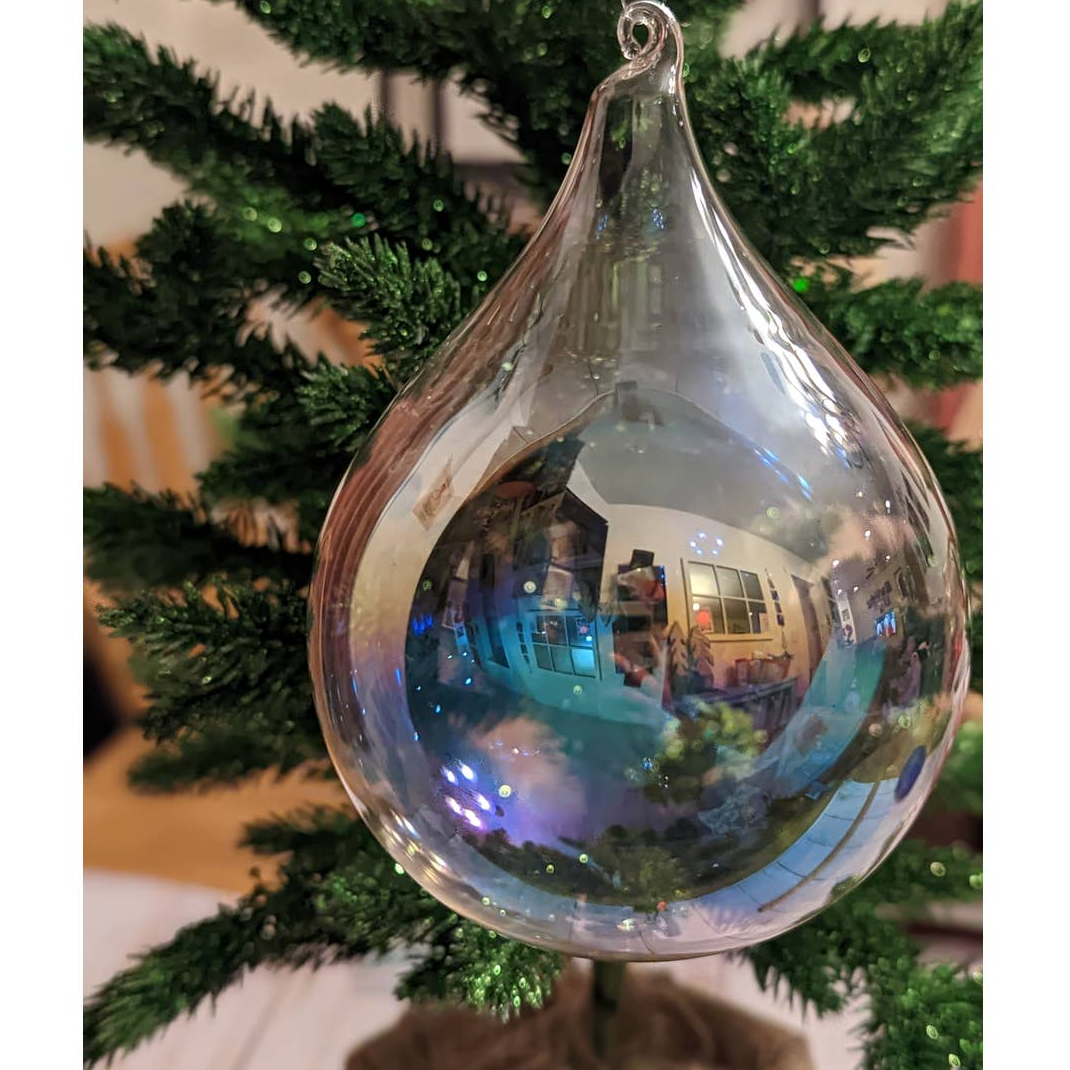 Clear Glass Tree Ornaments