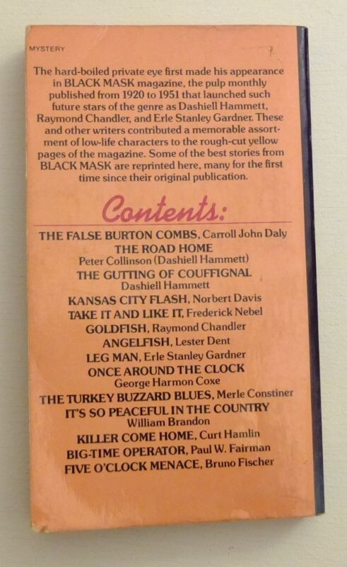 THE HARD-BOILED DETECTIVE Stories from Black Mask Magazine 1920-1951/ ...